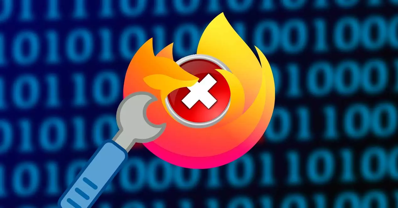 Odpravite napako Firefox