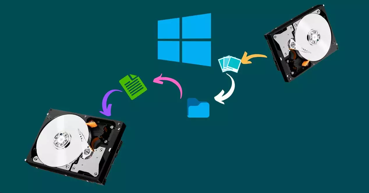 Mover arquivos Windows 10