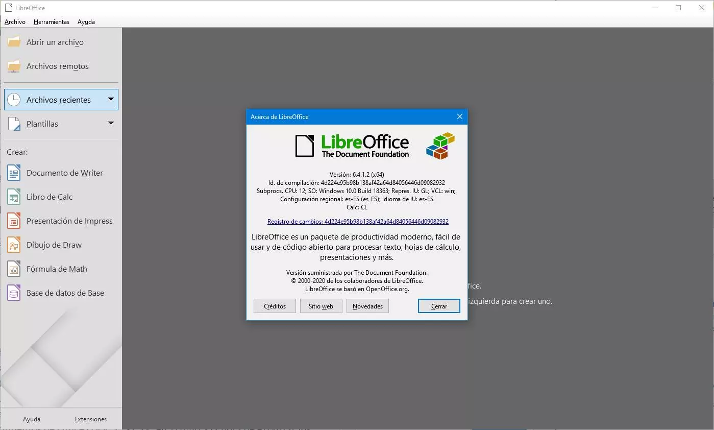Libre Office 6.4.1