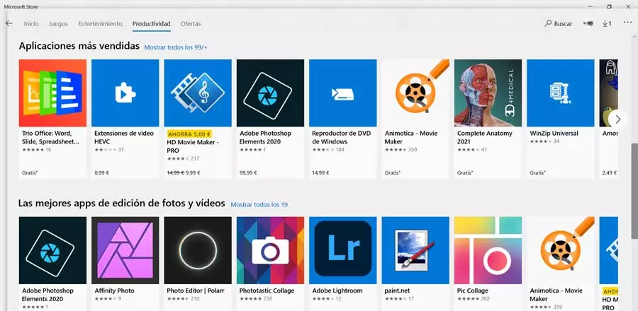 aplikácie Microsoft Store