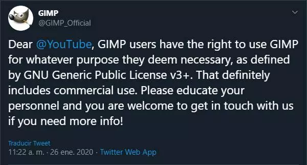Твиттер GIMP YouTube