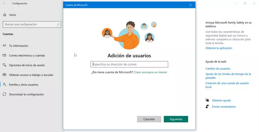 Microsoft hesabı olmayan kullanıcıları ekleyin