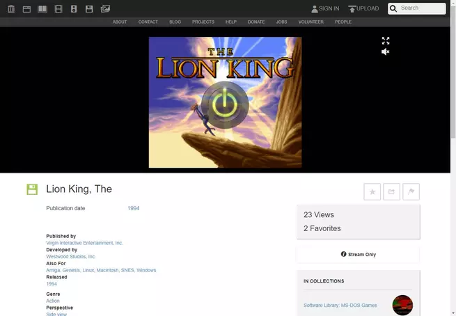 Mga Dula sa MS-DOS - Lion King