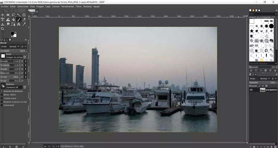 Foto RAW en GIMP