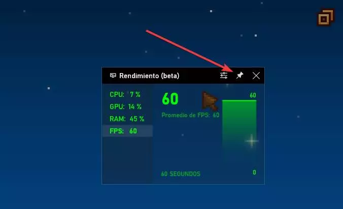 Transparent FPS counter in Windows 10