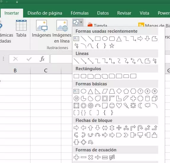 ffurflenni excel