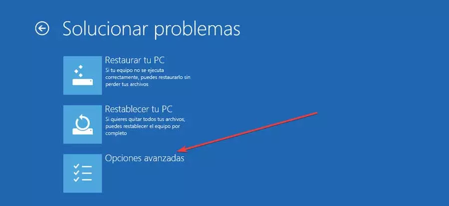 Windows 8 avancerade alternativ