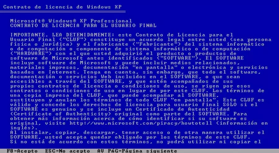 Windows XP licensavtal