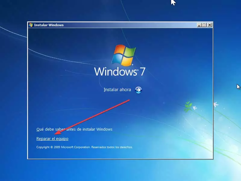 Windows 7 Lokisa komporo