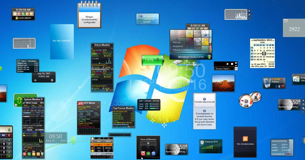 گجت های دسکتاپ را در ویندوز ویستا و 7 دانلود و استفاده کنید 25212_1