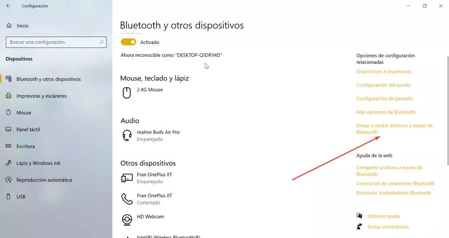 Файлҳоро тавассути Bluetooth дар Танзимотҳо фиристед ё қабул кунед Windows 10