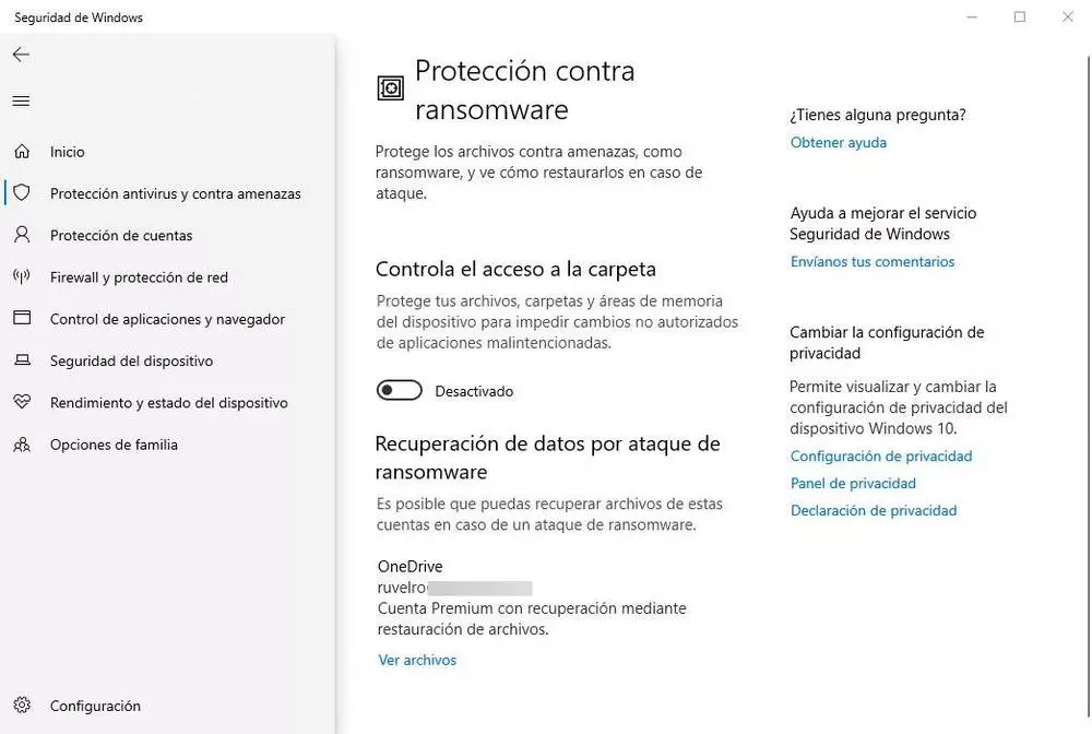 Difaaca Windows - Ilaalinta Ransomware