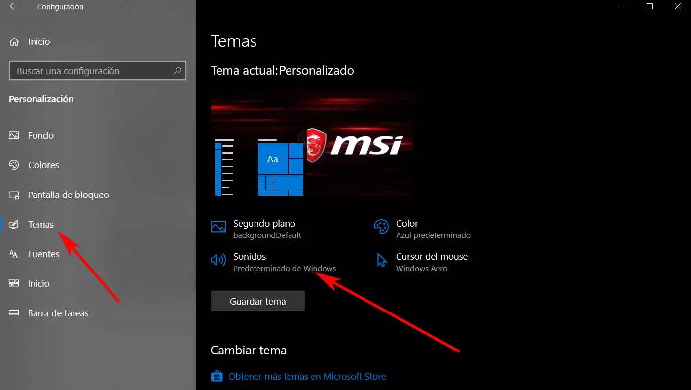 Fuaimeanna Windows 10 íosluchtaigh