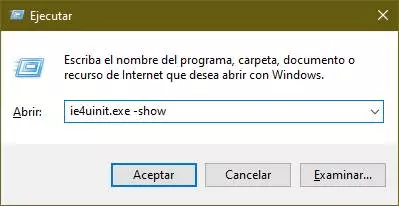 Xóa bộ nhớ cache biểu tượng ie4uinit