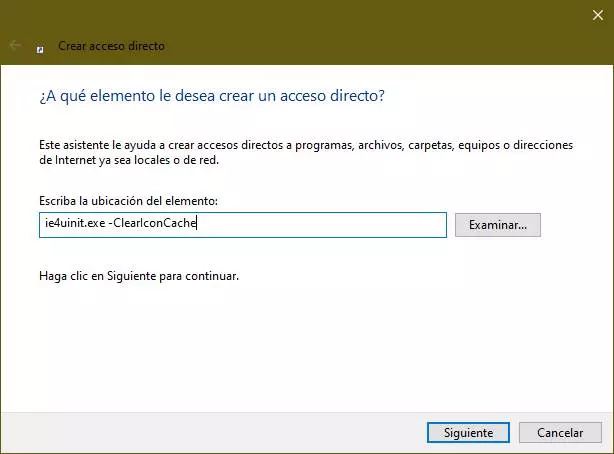 Phím tắt xóa các biểu tượng bộ nhớ cache ie4uinit