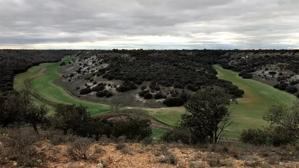 Mòn Palencia foto ak filigran