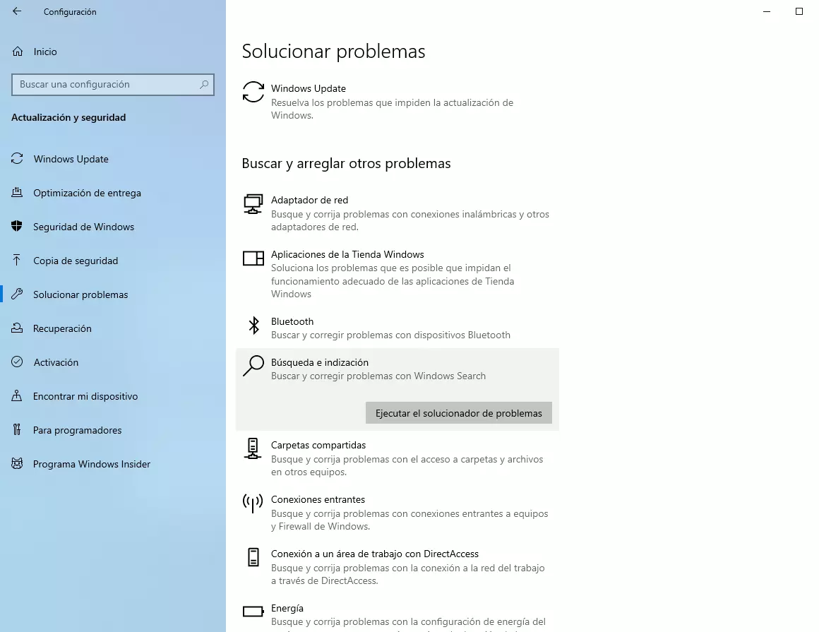 Rješavanje problema indeksiranja Windows 10