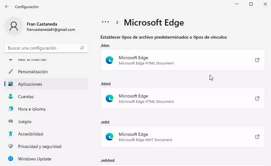 Privzeti brskalnik Edge v sistemu Windows 11