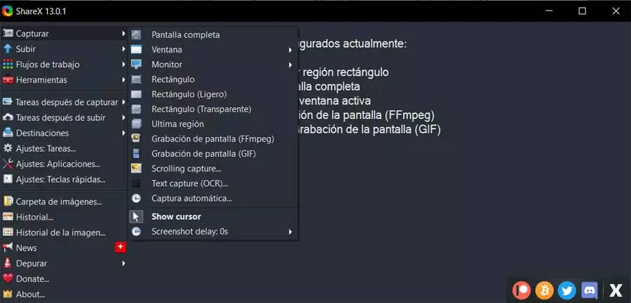 ShareX neeg siv interface