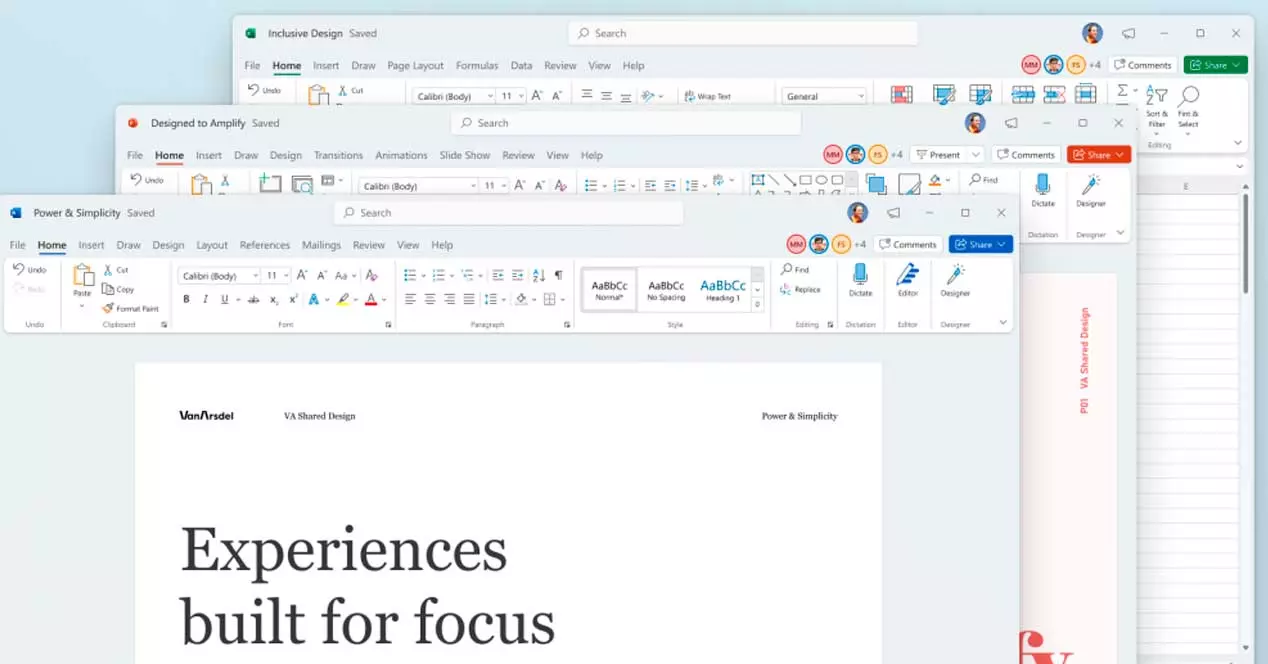 New Looks Office Word Excel PowerPoint