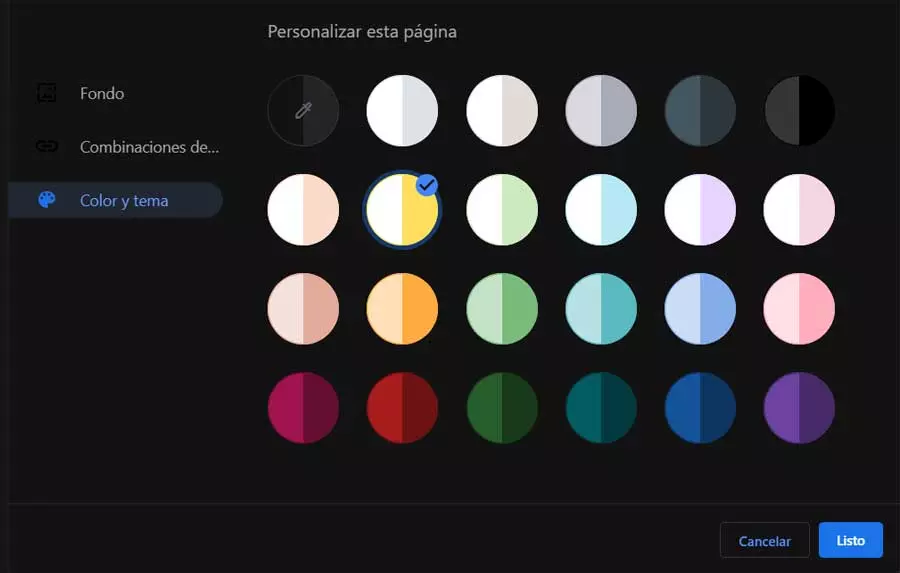 Warna dan tema Google Chrome