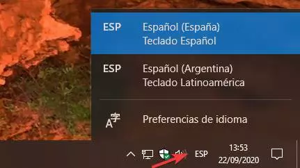ESP W10 valodas ikona