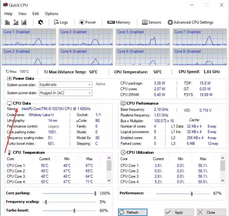 Ыкчам CPU CPU маалымат