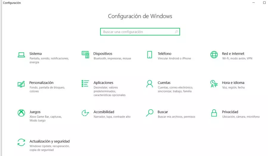 Configuración do teclado