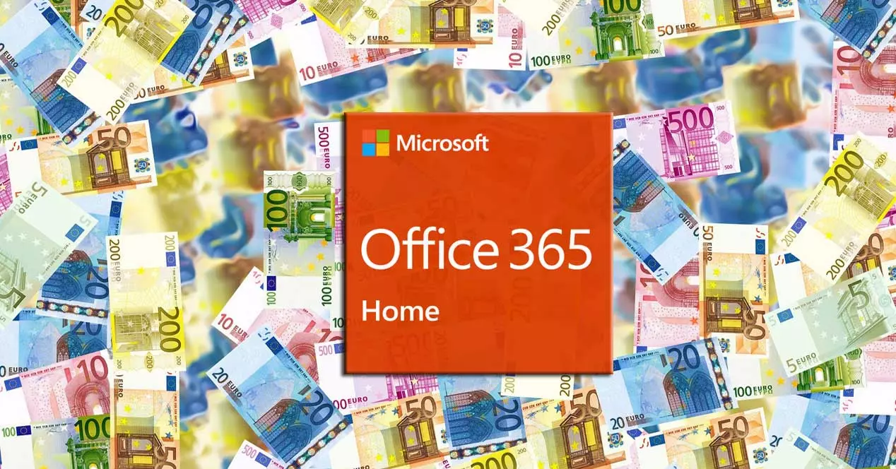 Diñeiro de Office 365