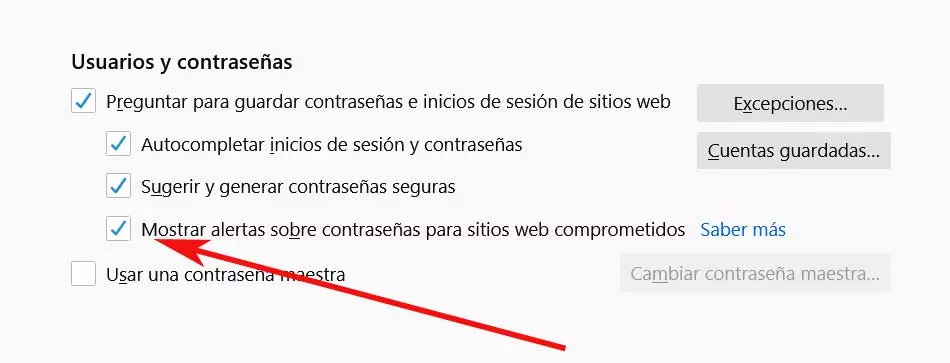 Firefox 76 contrasenyes