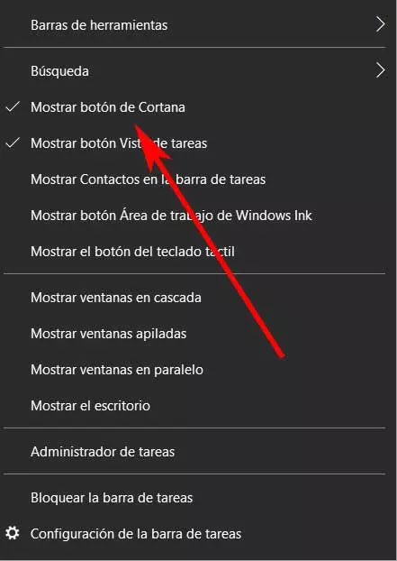 Activar botó Cortana