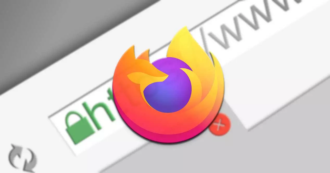 naslovna vrstica Firefox