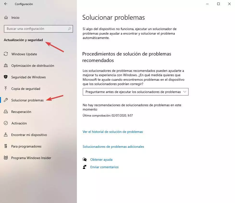 Gean nei troubleshoot yn Windows 10