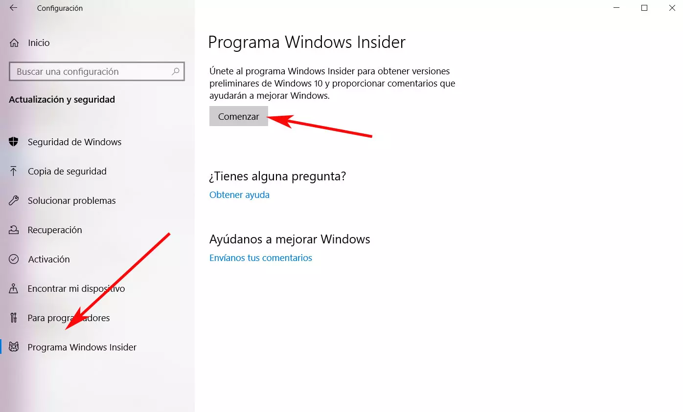 Windows 10 Insider