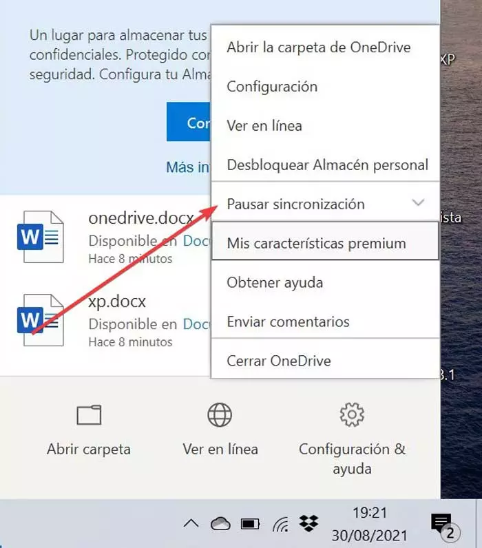 OneDrive Pause Sync