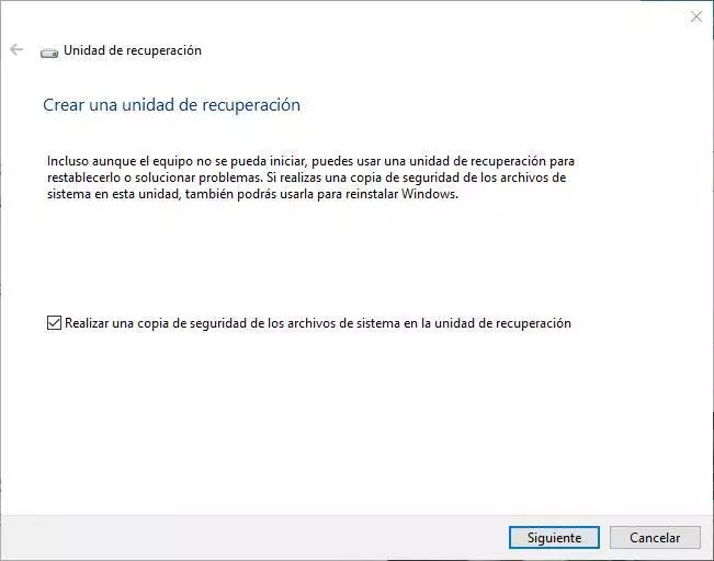 Windows 10에서 수동 복구 드라이브 만들기