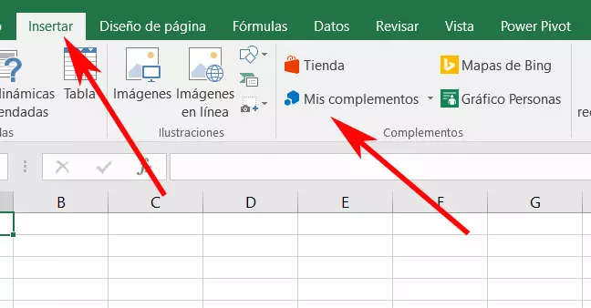 Complementos de Excel