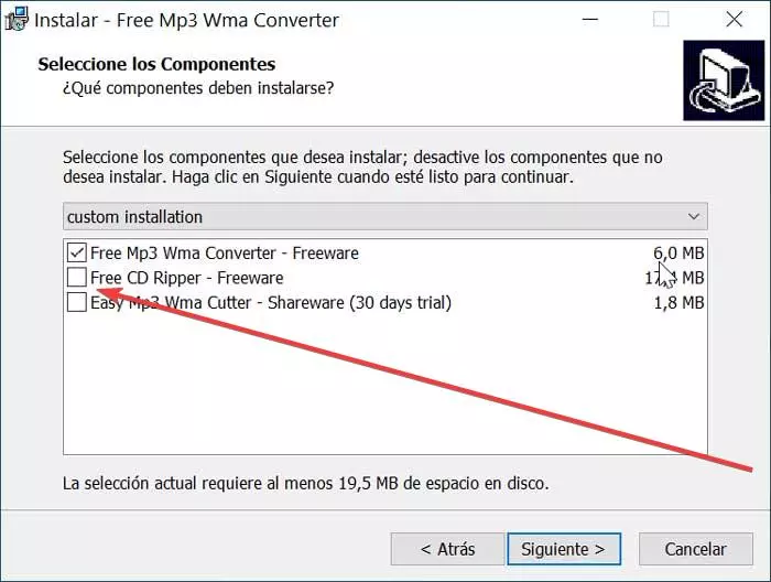 Libre nga mga sangkap sa Pag-install sa Mp3 Wma Converter