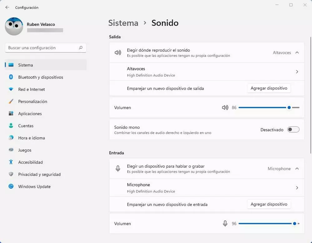 Configurația audio microfonului Windows 11 - 1