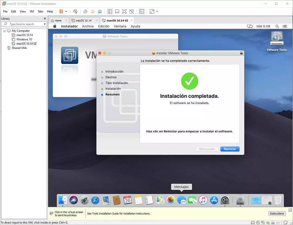 VMware Tools'u macOS - 8'e yükleyin