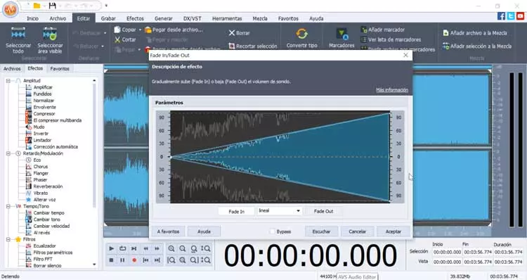 AVS Audio Editor Efekti