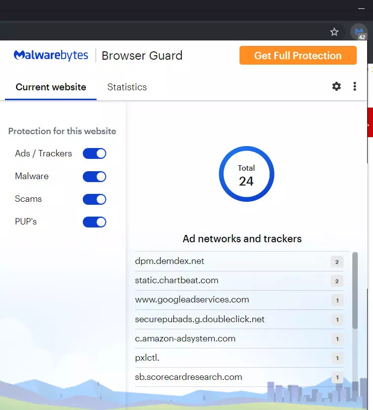 opzioni di malwarebytes