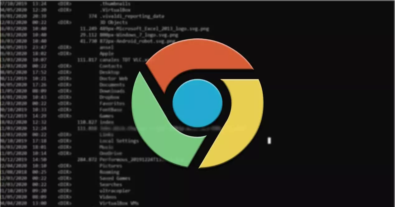 chrome otvorený cmd