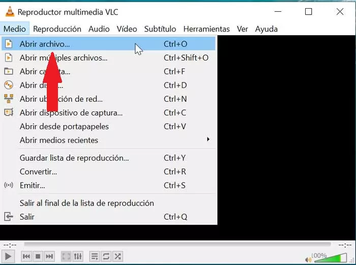 VLC Abrir ficheiro