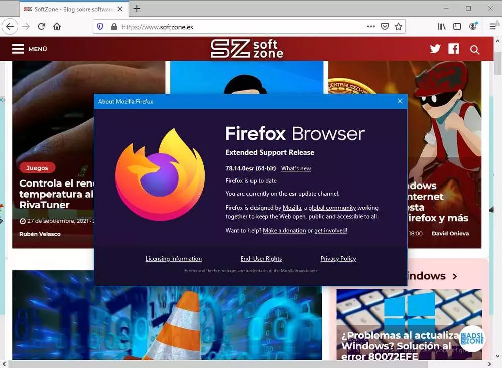 Firefox 78.14 ESR