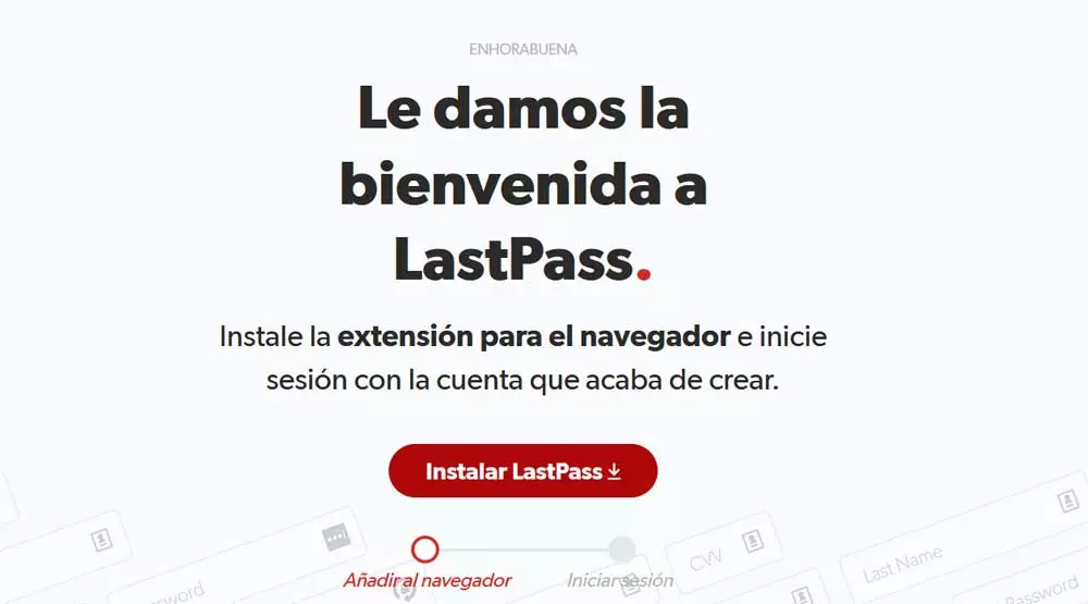 instalación de último paso