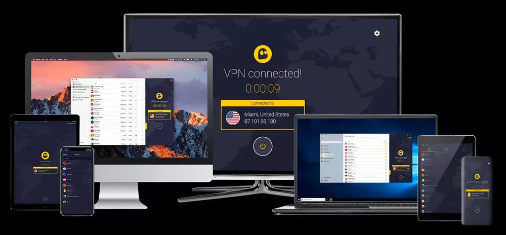 Íosluchtaigh cyber ghost vpn