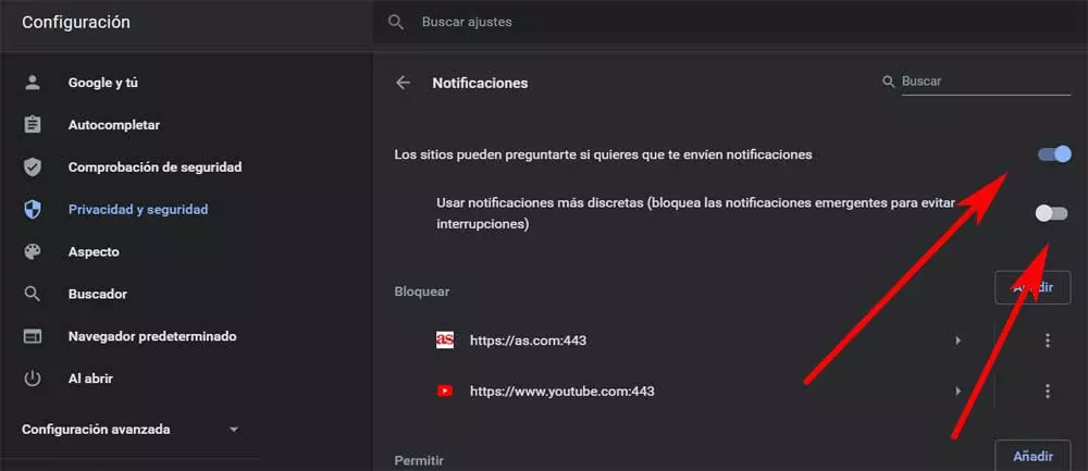 chrome Notifikatiounen