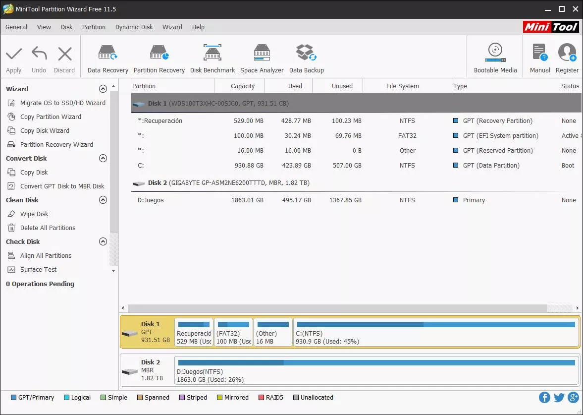 MiniTool Partition Wizard