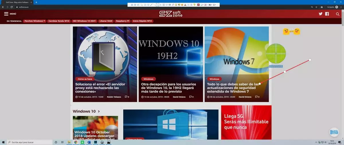 स्क्रिनसट ShareX Windows 10